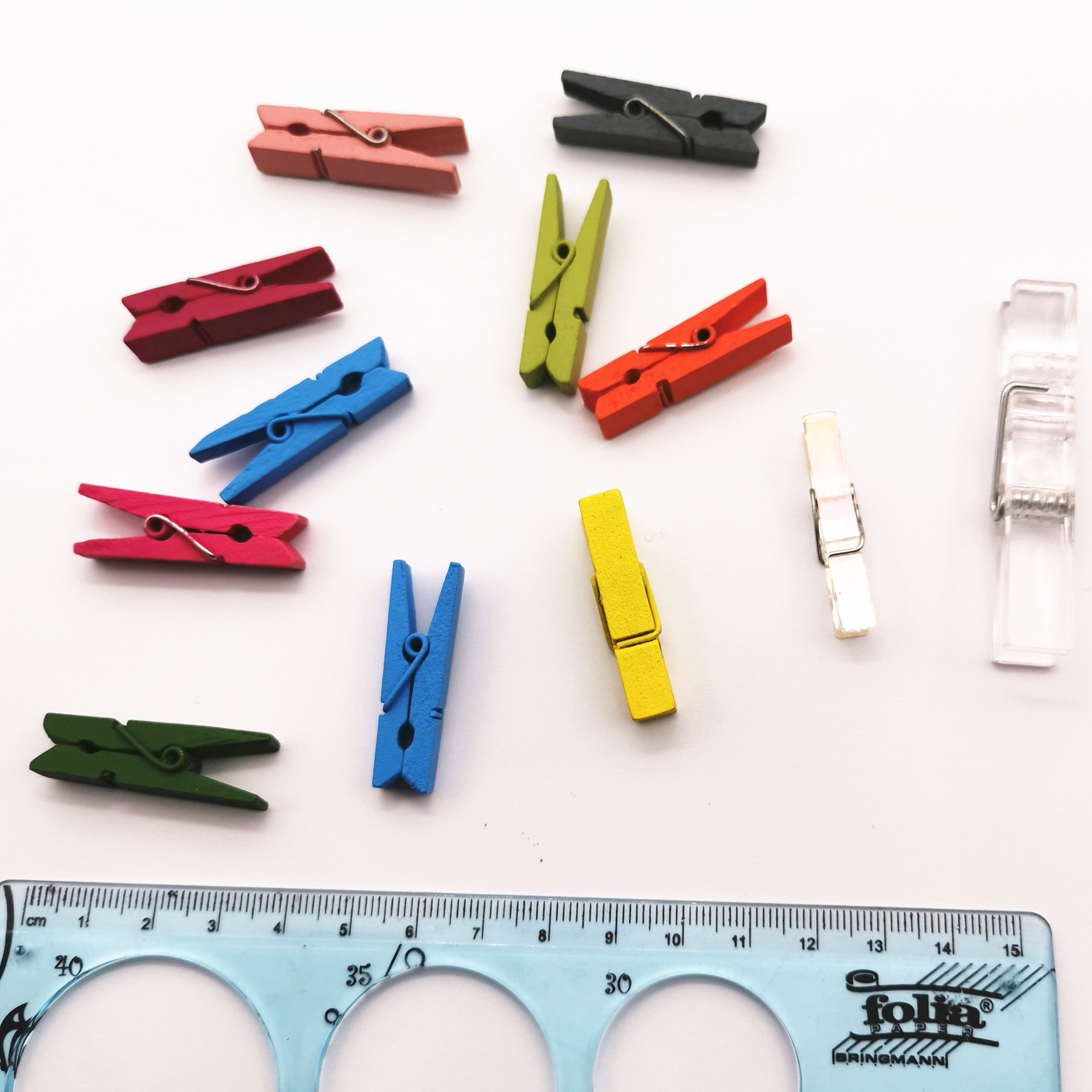 彩色木制小夹子35mm多色可选 装饰小夹子精美衣服-阿里巴巴