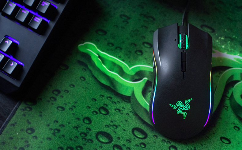 Razer Mamba Elite雷蛇曼巴眼镜蛇精英版5G幻彩有线游戏鼠标适用-阿里巴巴