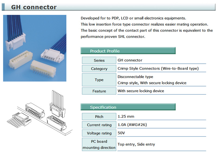 JST进口连接器 GHR-03V-S间距1.25mm 原厂塑壳供应-阿里巴巴