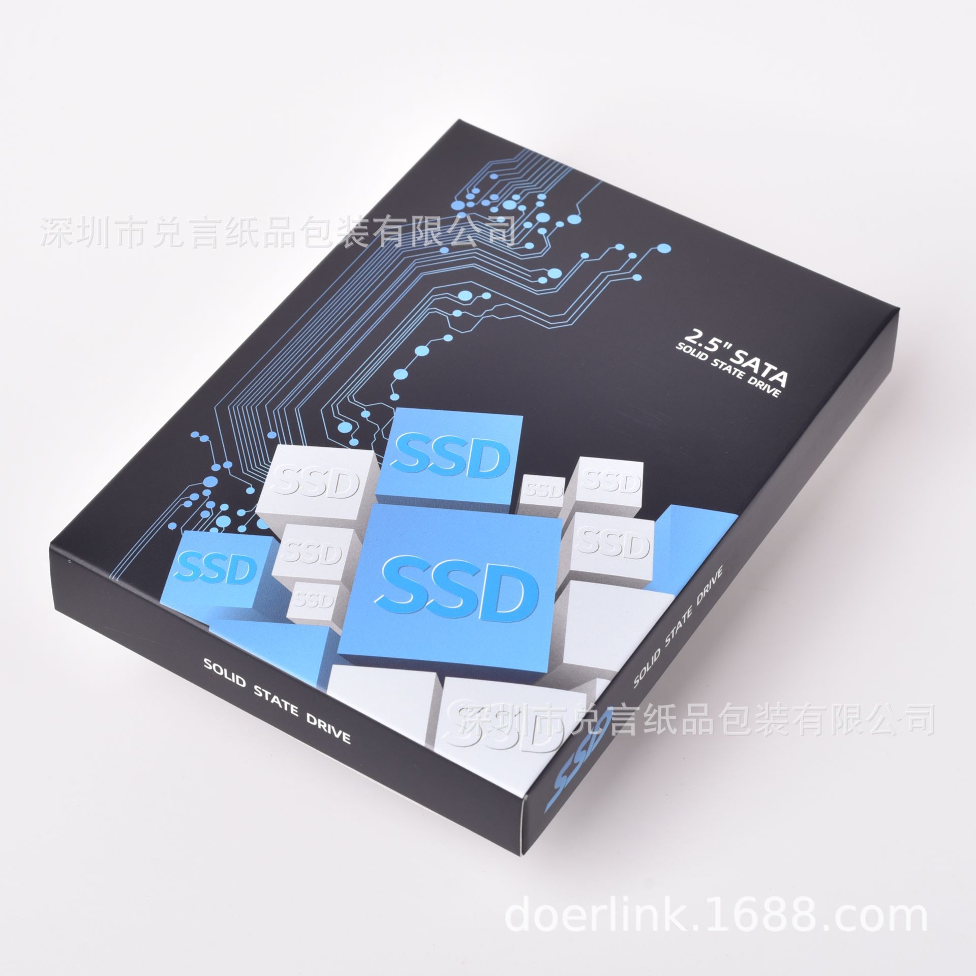 公版英文版SSD固态硬盘包装 带窗口易扫码固态包装盒 带吸塑内托-阿里巴巴