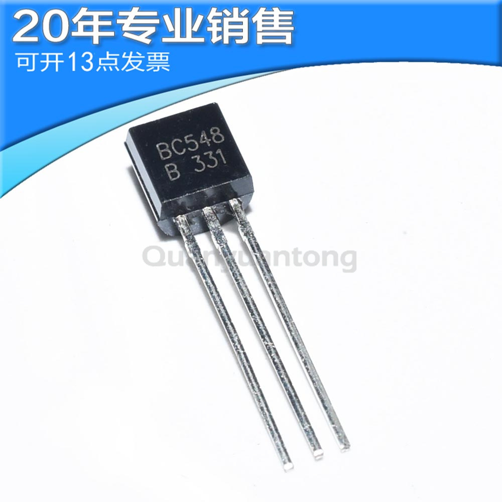 全新BC548B BC548 0.1A/30V TO-92 NPN晶体管 直插三极管 功率管-阿里巴巴