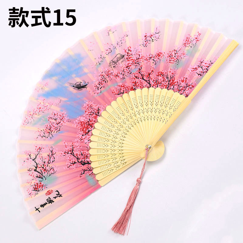 7 inch hanfu fairy dress folding fan Chinese wind female Japanese style ...