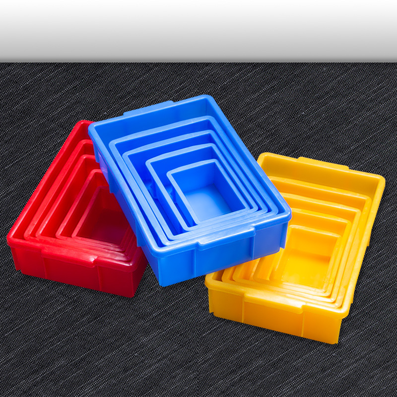 加厚周转箱小号塑胶箱平口箱零件盒工具盒子螺丝盒配件箱塑料盒子-阿里巴巴