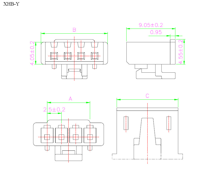 XHB-Y 2Y~10Y 胶壳 2.5MM间距 代替JST接插件 柏雨BY连接器-阿里巴巴