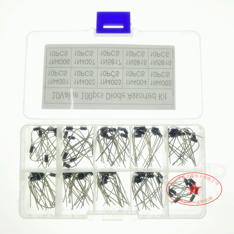 直插整流二极管 MIC 样品盒 1N4001 IN5819 外单电子元器件样品包-阿里巴巴