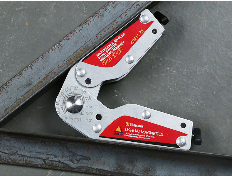 力帅可调节双开关磁性焊接定位器厂家直销 工装夹具 调角度WM11-M-阿里巴巴