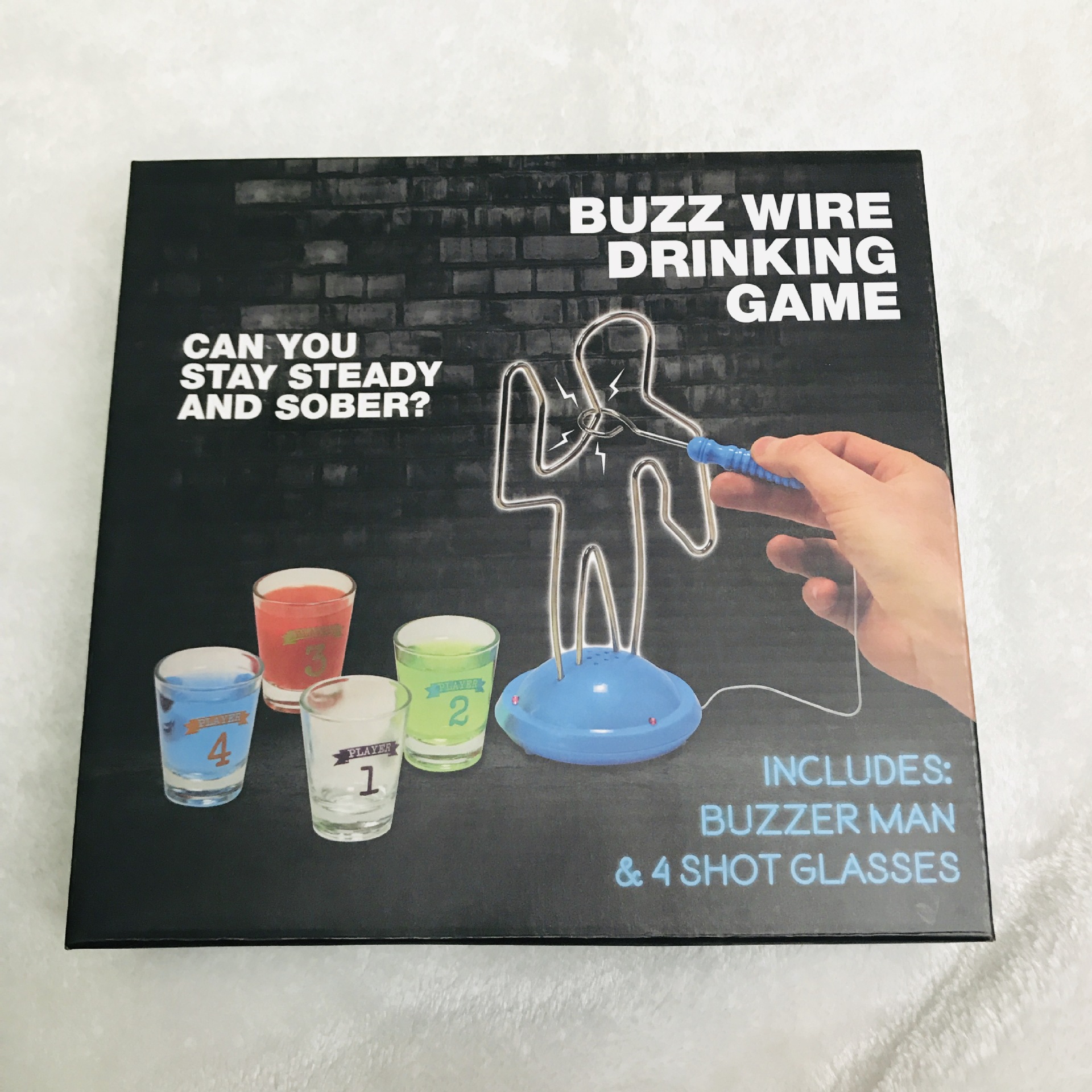 BUZZ WIRE DRINKING GAME电碰酒杯游戏喝酒道具 酒吧聚会派对娱乐-阿里巴巴