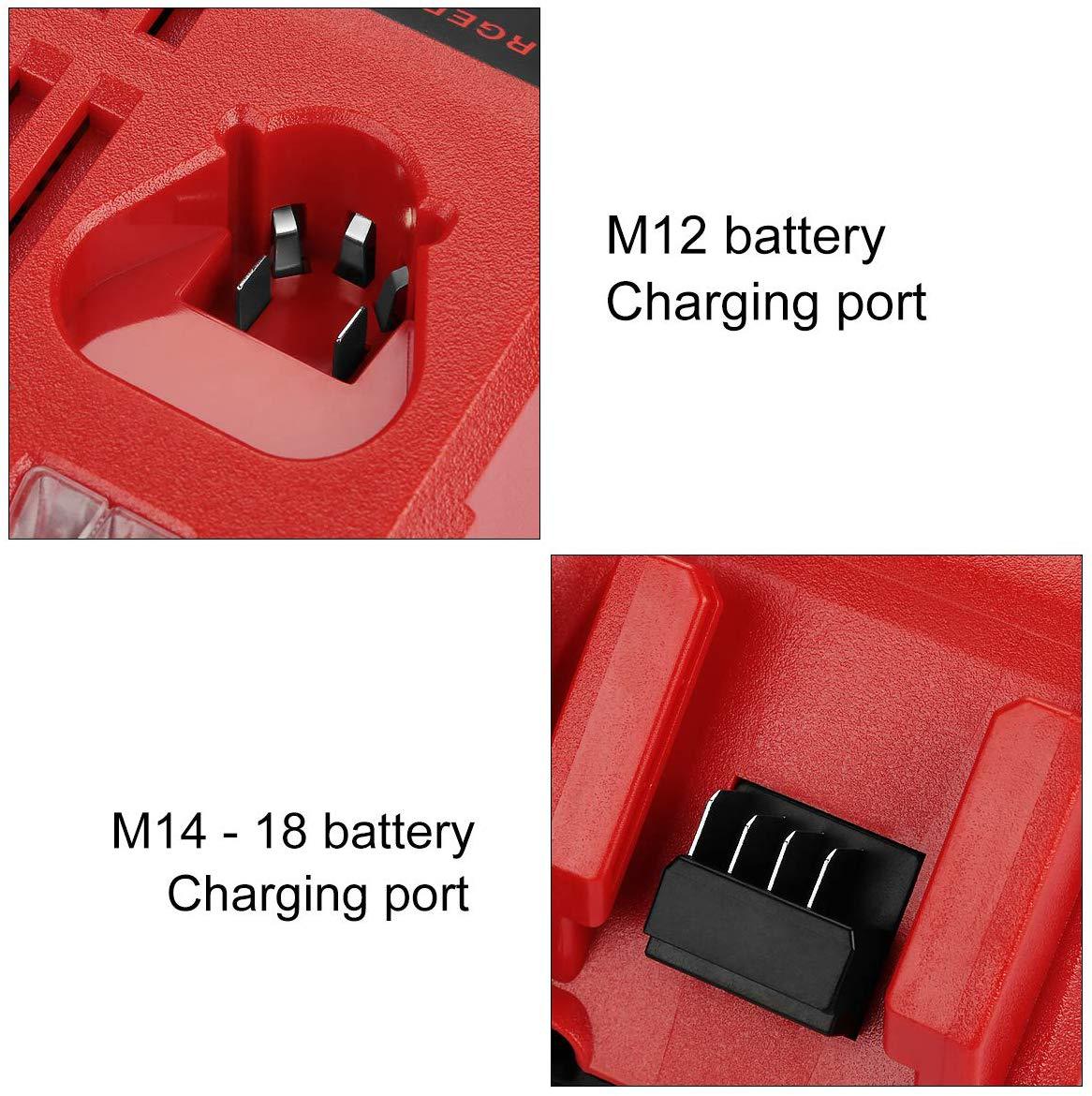 m12-18c替代米沃奇milwaukee充电器 12v/18v锂电池双充充电器 3A-阿里巴巴