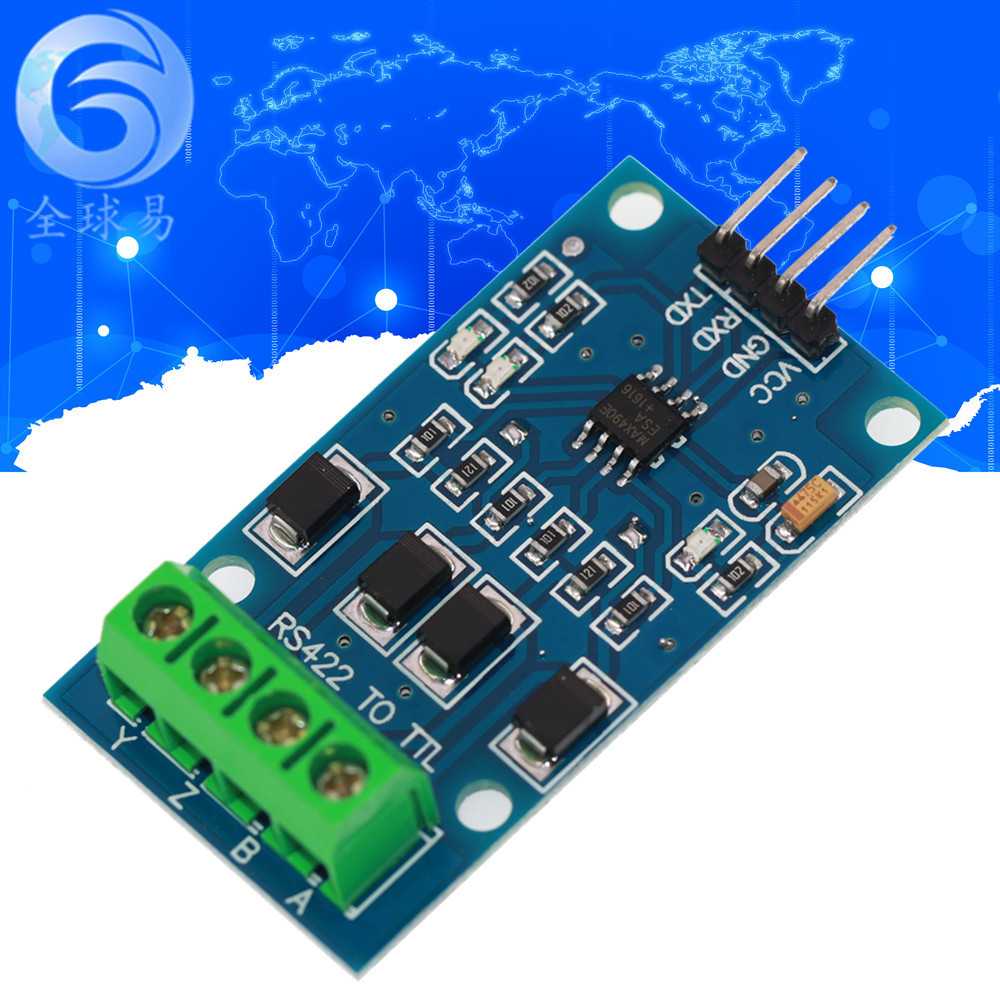 RS422互转TTL双向信号模块 全双工422转单片机MAX490转TTL模块-阿里巴巴
