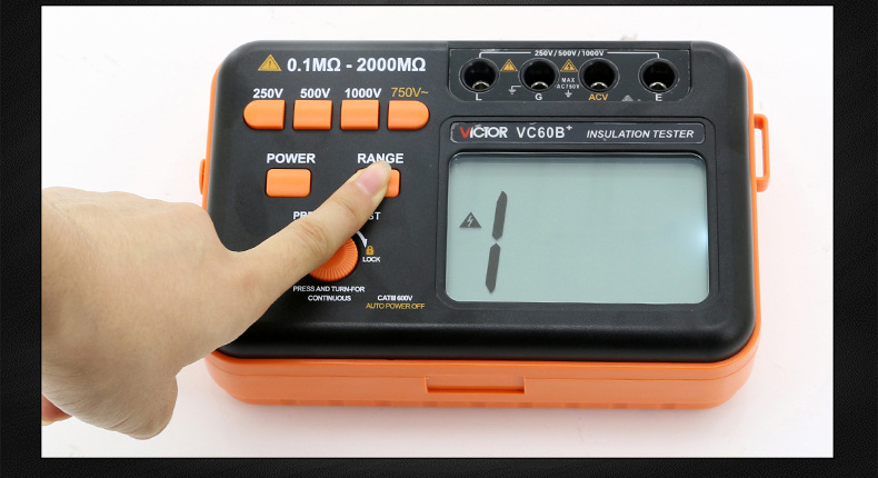 胜利VC60B+/VC60D+数字绝缘电阻测试仪兆欧表摇表绝缘电阻表-阿里巴巴