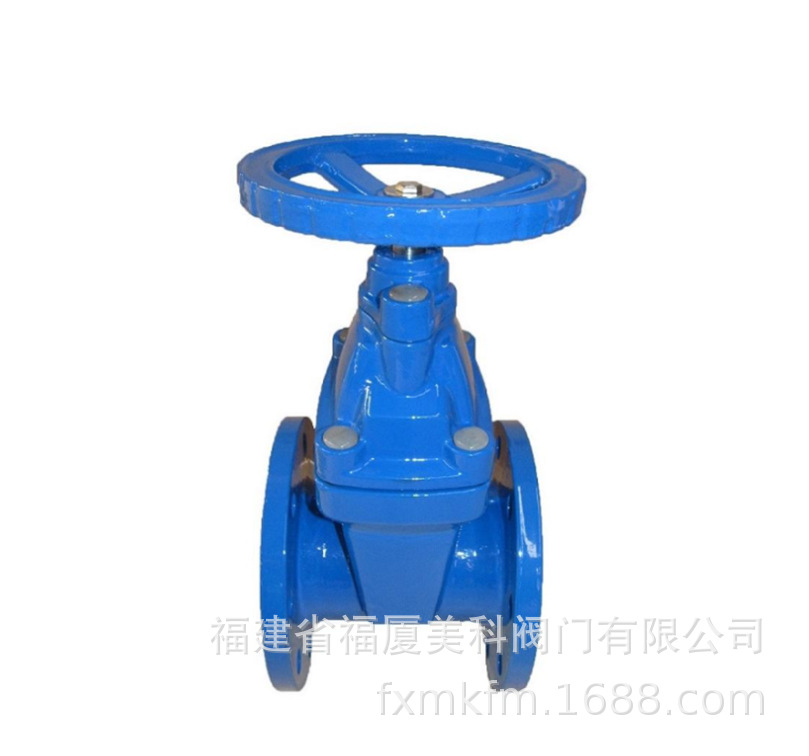 美科球墨铸铁暗杠软密封法兰闸阀Z45X-10/16/25Q DN65 80 150 200-阿里巴巴