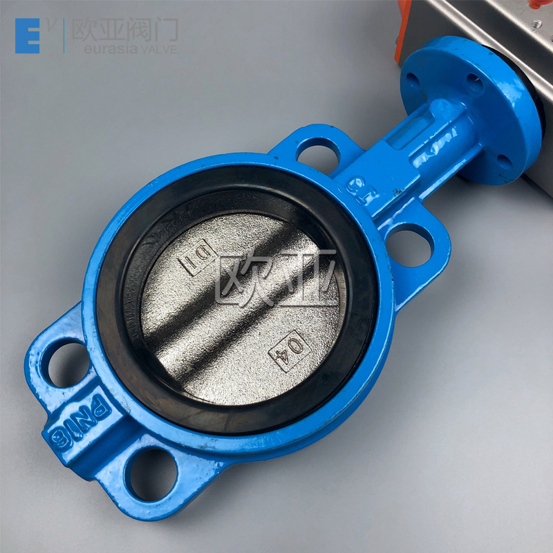 上海良工D671X-16软密封气动中线对夹蝶阀球墨铸铁铸钢不锈钢蝶阀-阿里巴巴