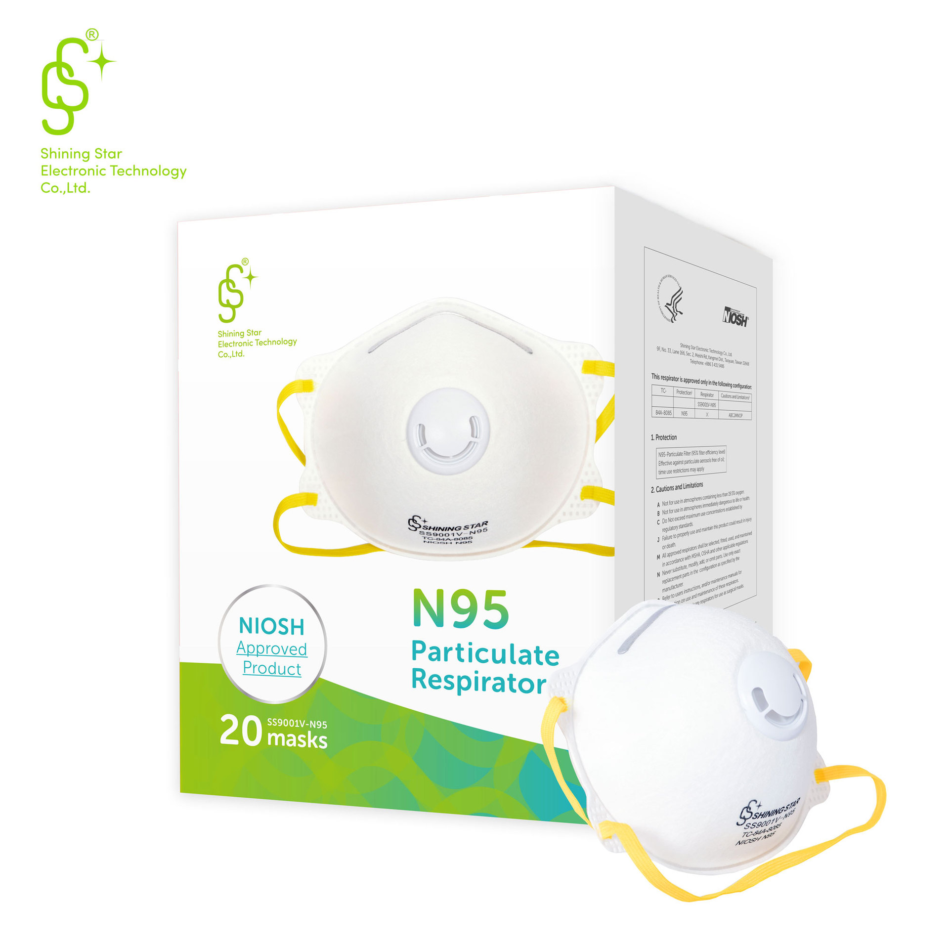 醍筠SS9001VN95头戴式 NIOSH标准N95口罩带阀工业防尘防雾霾颗粒-阿里巴巴