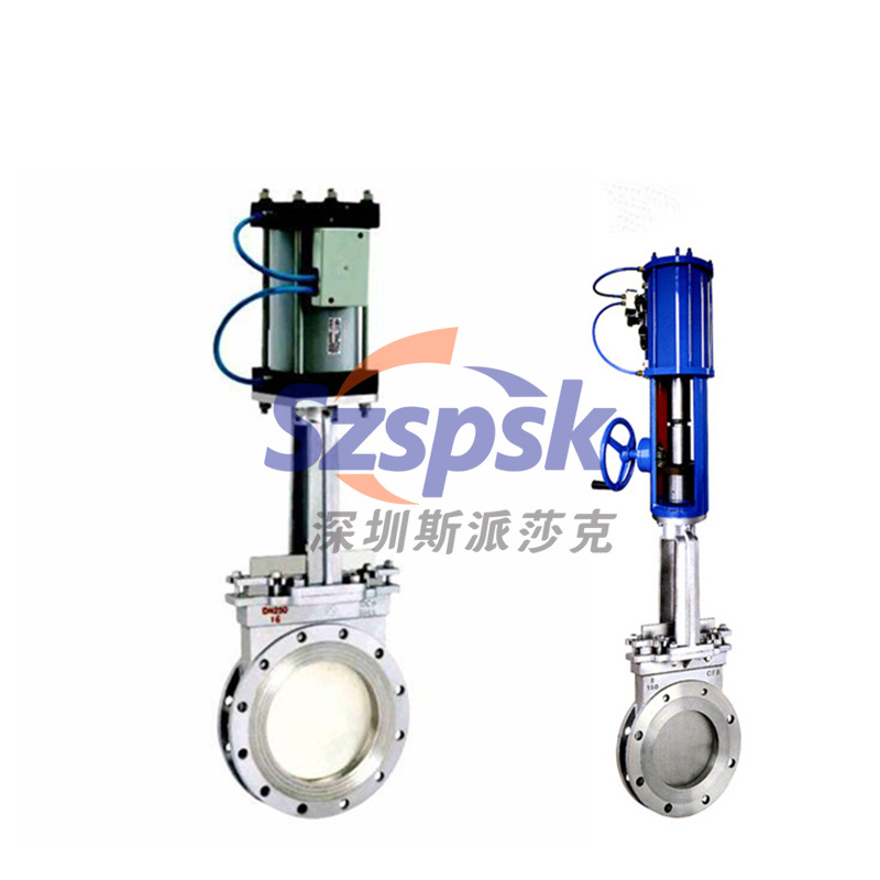 不锈钢双向304对夹式气动刀闸阀 PZ673H-16P DN100 DN125 DN150-阿里巴巴
