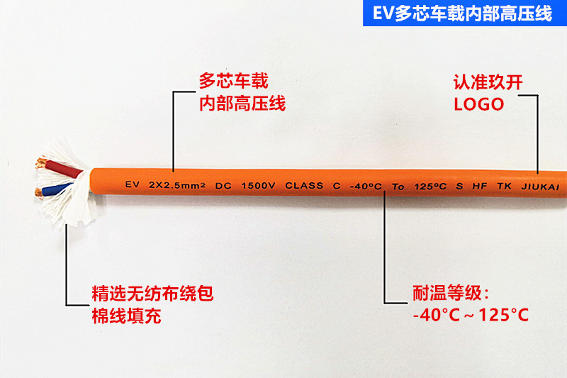 EV新能源汽车高压线 QZJ-C/XLPE EV(P) 1.0mm² AC/DC 1500V-阿里巴巴