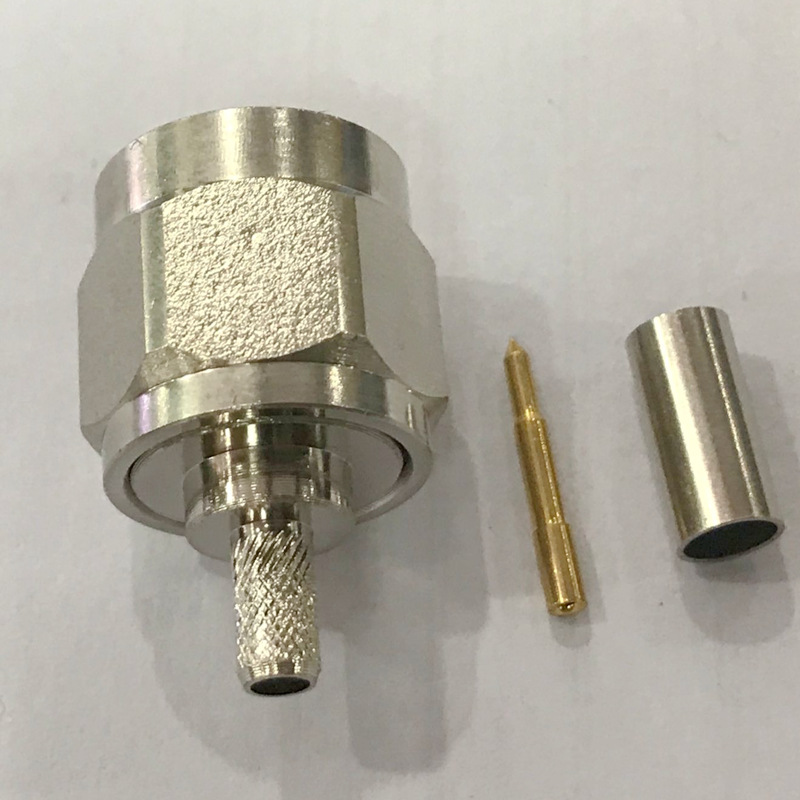 N型公头不锈钢可接线50-3 RG58 RG142 RG400 RG303 RG223 LMR195-阿里巴巴