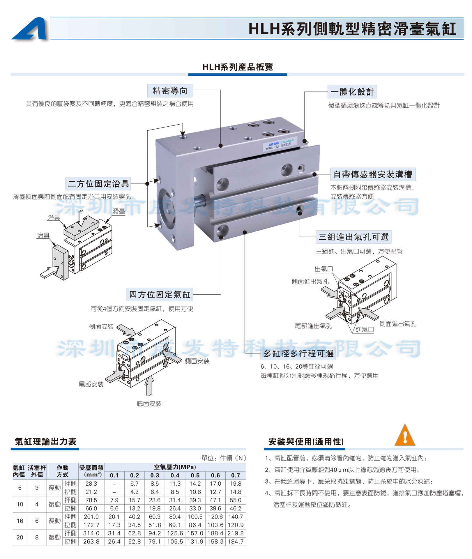 HLH10X5S HLH10X10S HLH10X15S HLH10X20S HLH10X30S 亚德客气缸-阿里巴巴
