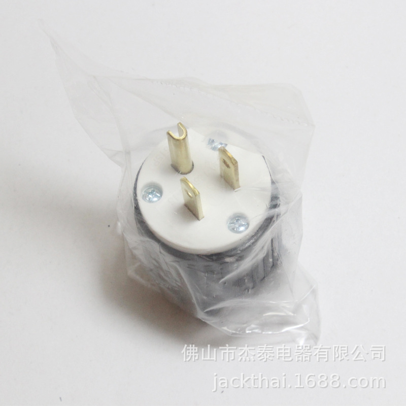 NEMA5-15P LK7515P美式插头 日本组装插头 加拿大认证插头15A125V-阿里巴巴