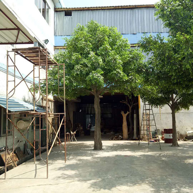 仿真室外假树布景玻璃钢榕树室内商场装饰客厅绿植造景包柱榕树 阿里巴巴 2677