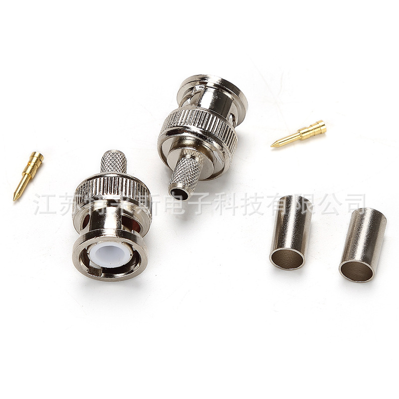 RF射频连接器BNC-C-J3 BNC接头 BNC公头压接50-3 RG58 Q9-3-阿里巴巴
