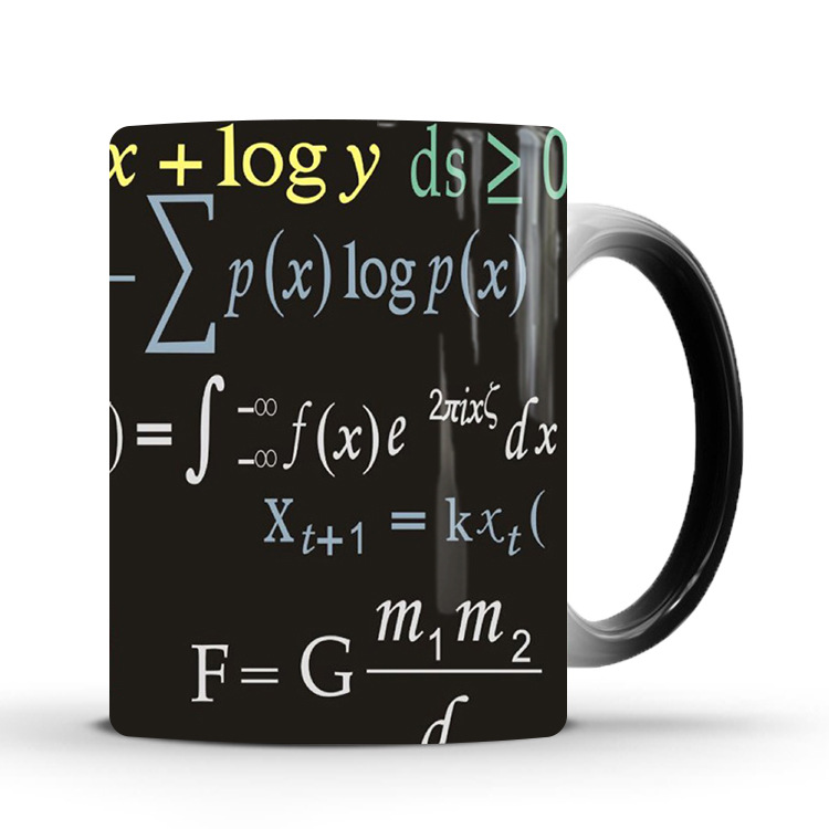 跨境新款Math Formulas Mug数学公式变色马克杯热敏咖啡水杯子-阿里巴巴