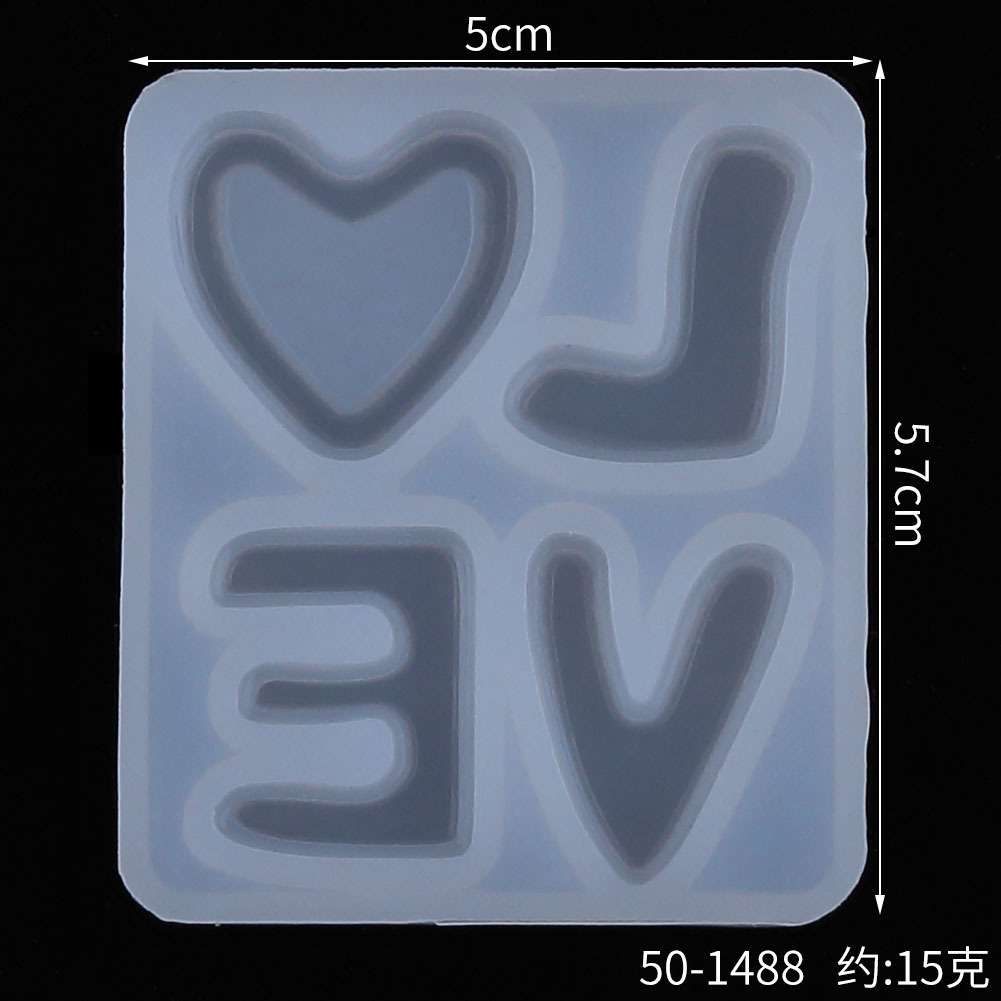 diy镜面水晶滴胶模具LOVE爱心硅胶模具饰品摆件免打磨硅胶模具采购价格、怎么样、行情市场-CCEE选品中心