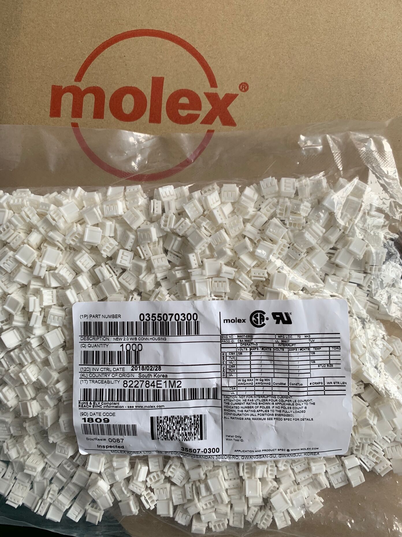 现货供应 MOLEX 355070300 35507-0300-阿里巴巴