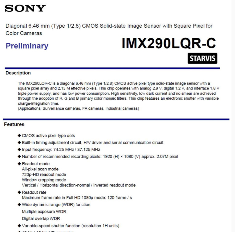 IMX122、ISX017 SONY ICX633BK图像传感器 SONY彩色CCD芯片 CMOS-阿里巴巴