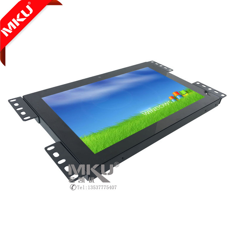 10寸10.1寸电容触摸显示器 金属壳开放嵌入式液晶显示器HDMI VGA-阿里巴巴