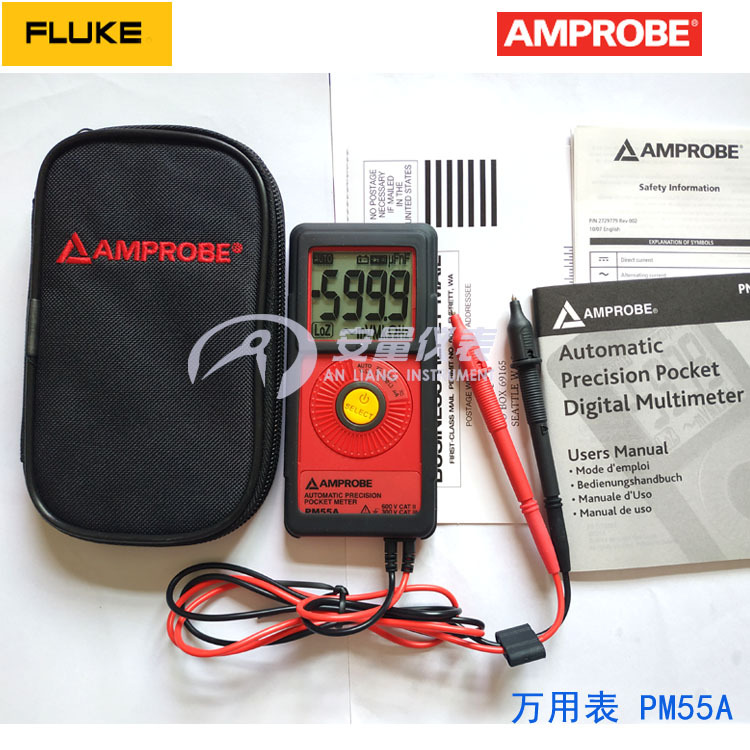 FLUKE福禄克AMPROBE安博PM55A卡片式数字万用表 PM51A DM78C-阿里巴巴
