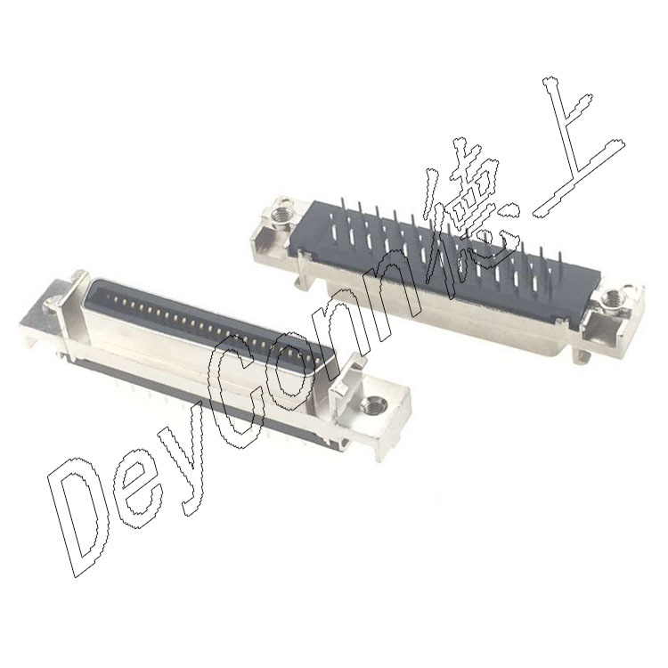 SCSI母座 SCSI36P直插板接口 SCSI连接器 CN型 36P 180度直插-阿里巴巴