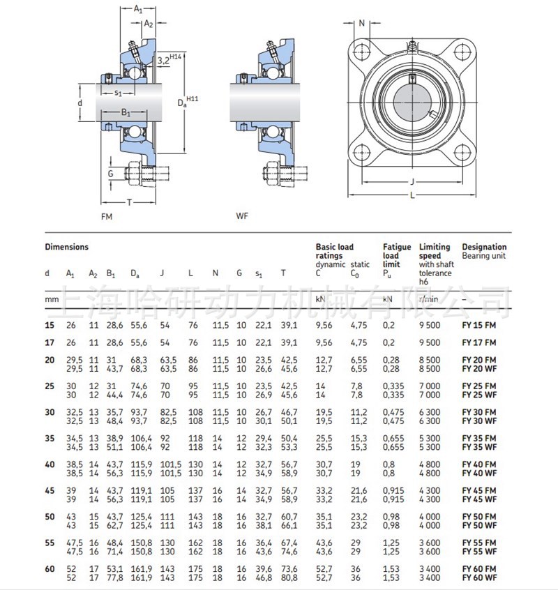 FY512M+YAR212-2F带座轴承 FY60TF带座外球面轴承-阿里巴巴