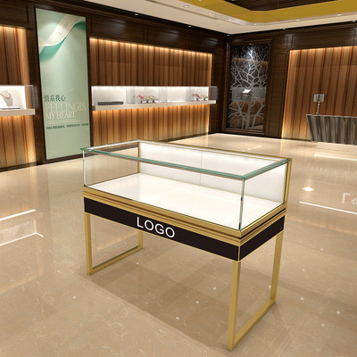 珠宝展柜新款钢化玻璃珠宝展柜黄金首饰柜台展示柜眼镜手表陈列柜商场货架 阿里巴巴 9793
