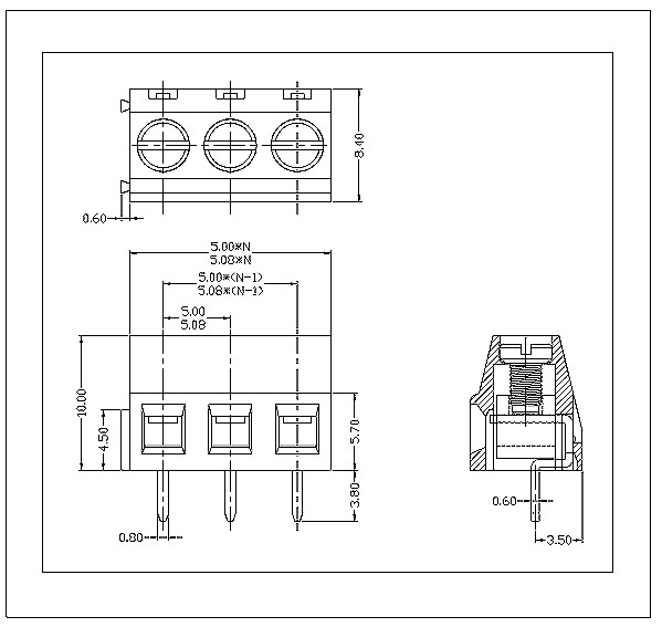 螺钉式 PCB接线端子 KF127-5.0/5.08MM-阿里巴巴