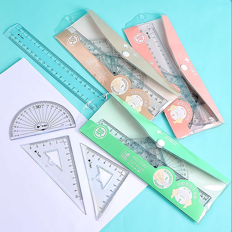 爆款软尺小鱼儿尺子套装1164学生软套尺pvc尺子套装定制批发-阿里巴巴