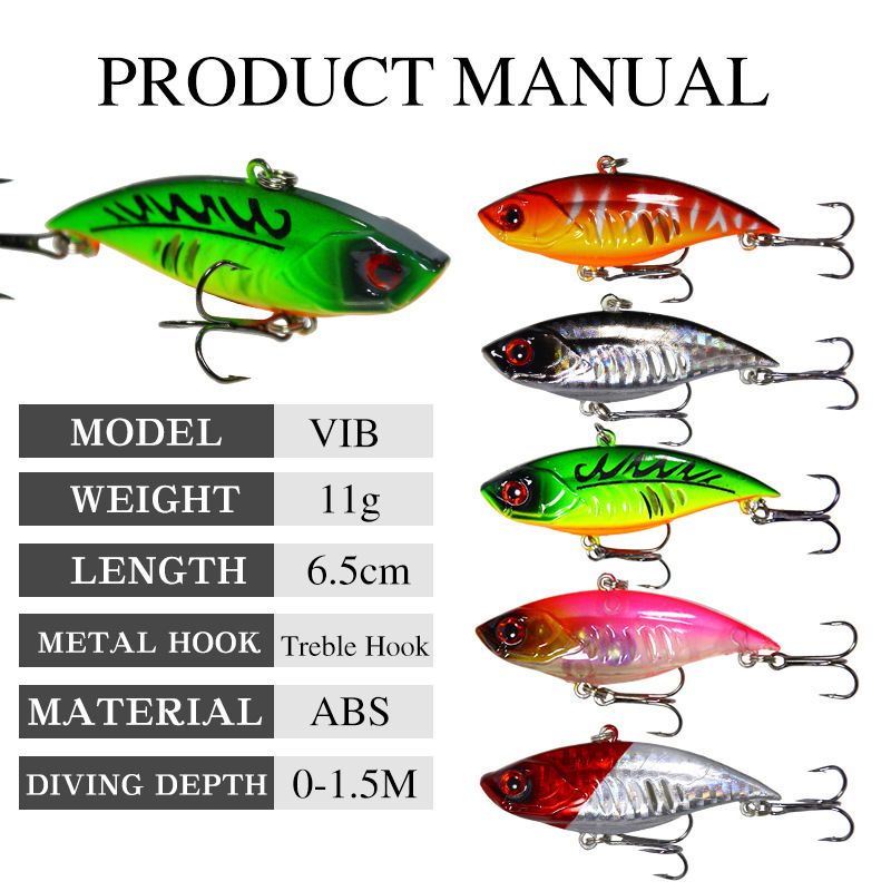 路亚饵VIB 6.5cm/11g沉水金属亮片硬饵假饵拟饵渔具产品批发-阿里巴巴