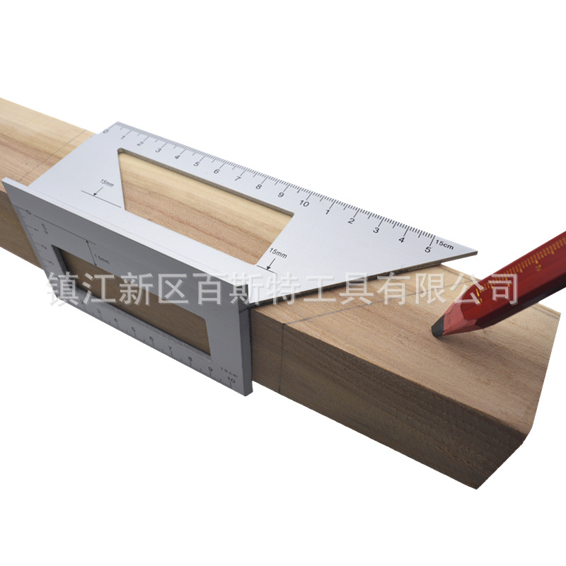 多功能铝合金 角度尺 直角器 划线器 划线尺 45度90°度垂直T型规-阿里巴巴