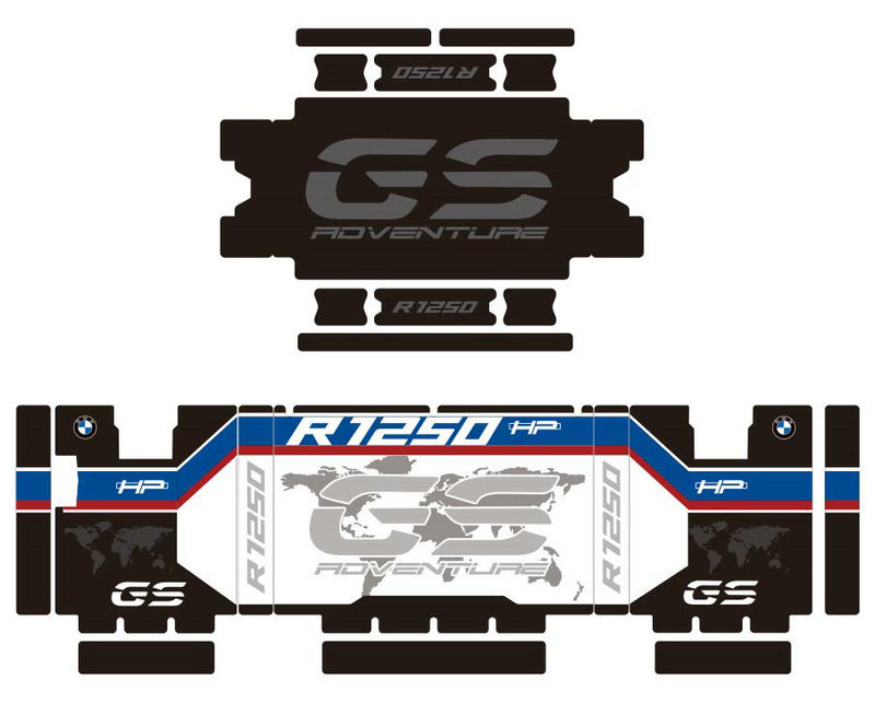宝/马 R1250GS ADV铝合金三箱贴纸贴花适合原厂箱反光防水耐磨-阿里巴巴