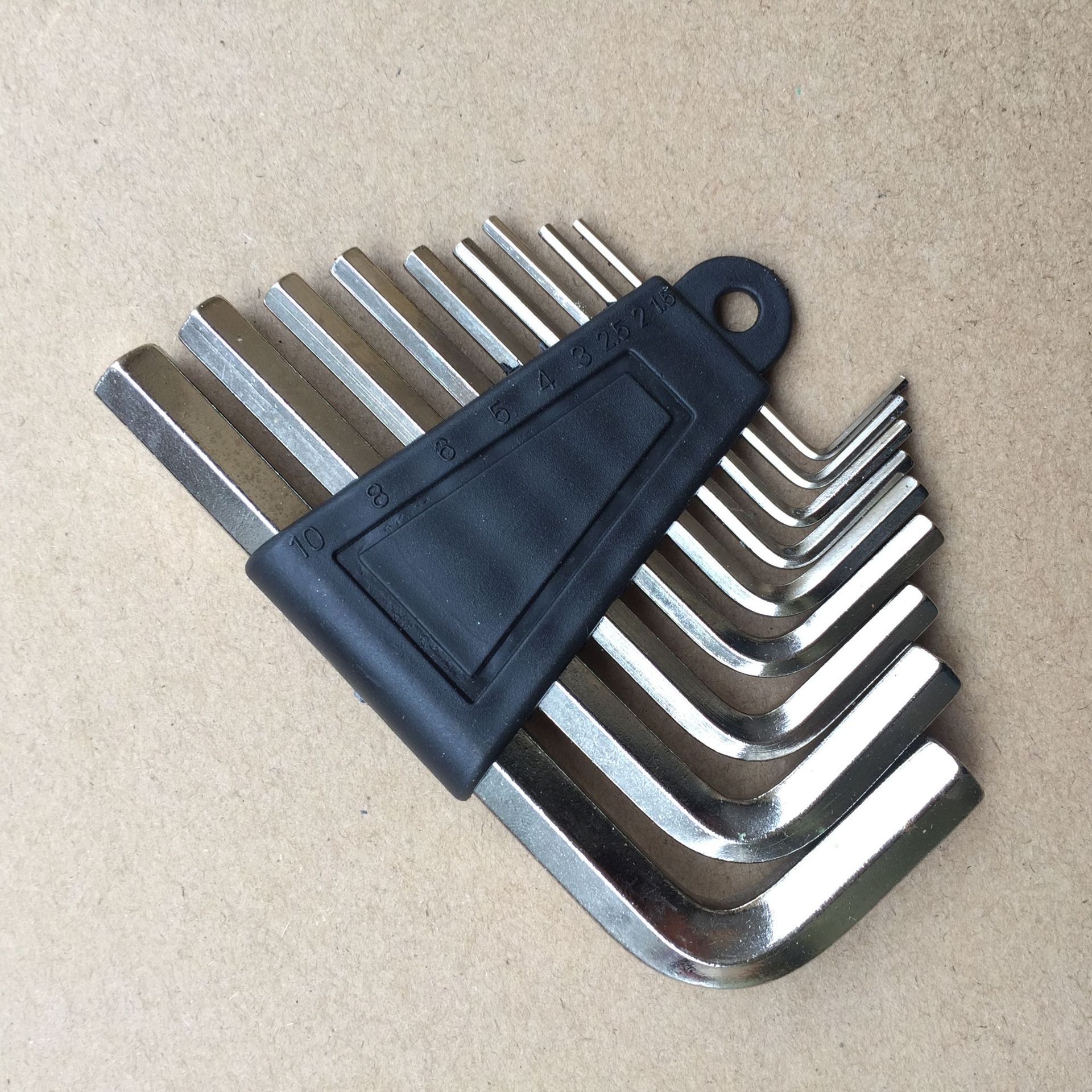 加长六角匙配套镀镍套装内六角扳手9件套平头L型高强度内六角工具-阿里巴巴