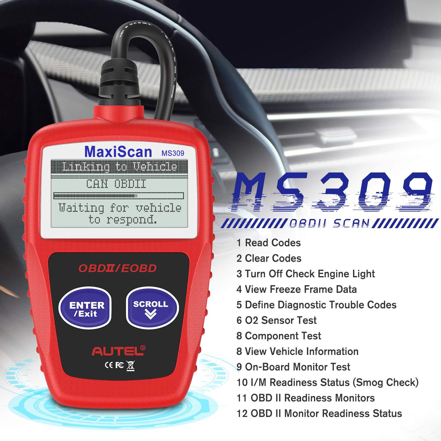 MS309 OBD2 Reader 汽车诊断仪读码器 MS309 Scanner-阿里巴巴