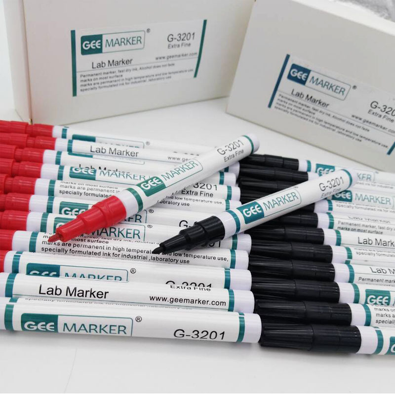 Geemarker实验室记号笔 速干防酒精油性笔试管标记笔Lab marker-阿里巴巴