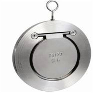 翻板式止逆阀DN200薄形止回阀H74H-10C对夹单板圆片式止回阀-阿里巴巴