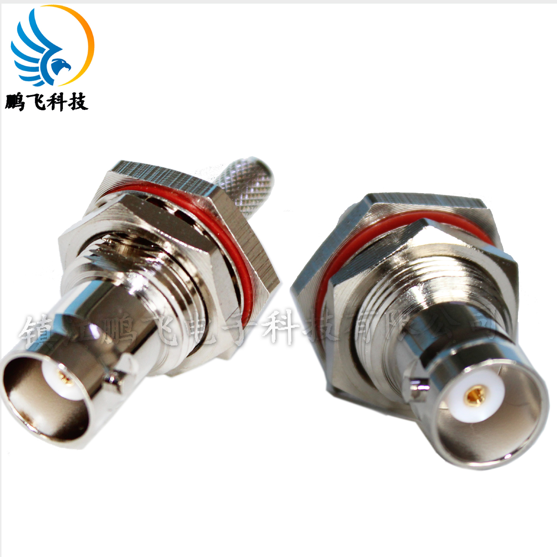全铜BNC连接器BNC-C-KY3双针压接50-1.5带螺母固定大六角-阿里巴巴