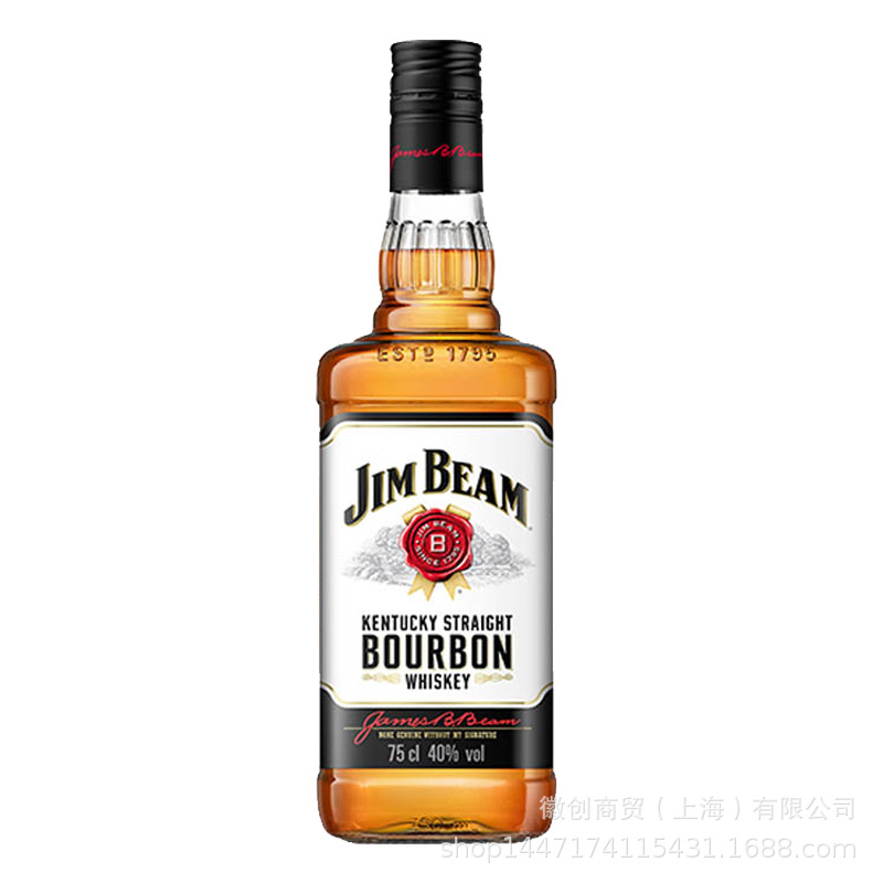 白占边波本威士忌JIMBEAM金宾波本白占边威士忌750ml正品洋酒批发-阿里巴巴