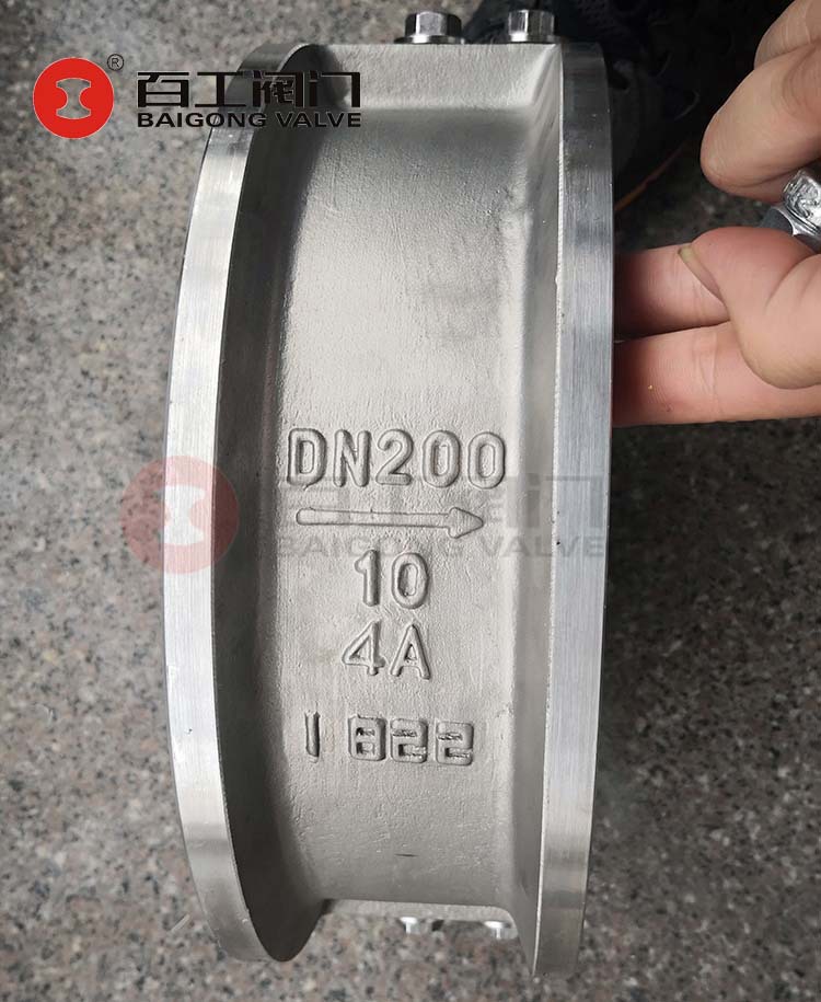 对夹蝶式止回阀 H77X-10(2205) 对夹止回阀-阿里巴巴