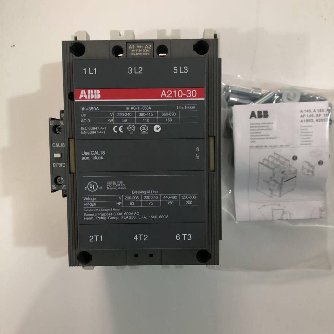 原装正品ABB交流接触器A210-30-11 24V 110V 220V 380V 210A-阿里巴巴