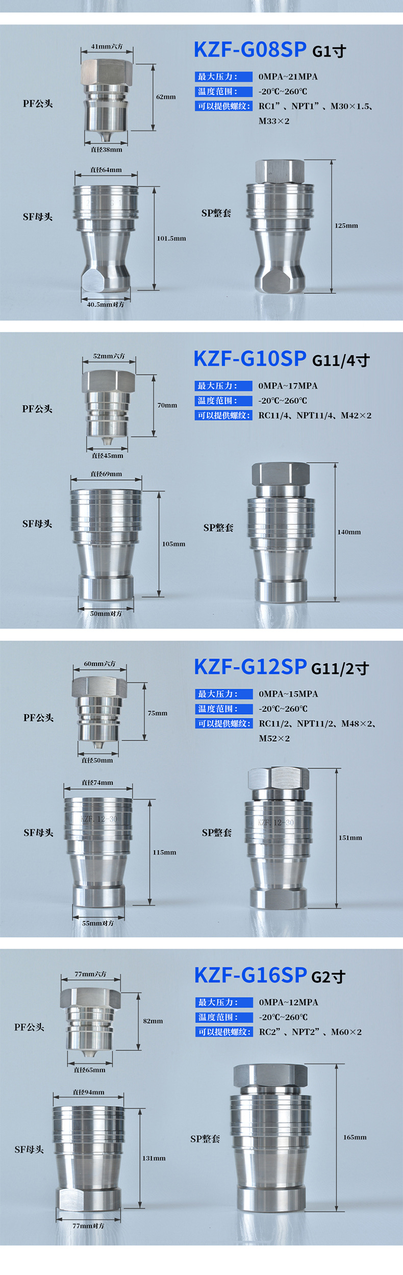 304不锈钢kzf高压水管快速接头 双自锁液压软管快插接头 厂家直供-阿里巴巴