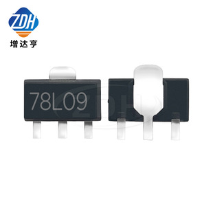 贴片三极管 78L09 SOT-89 三端稳压管 100MA 9V SOT89-阿里巴巴