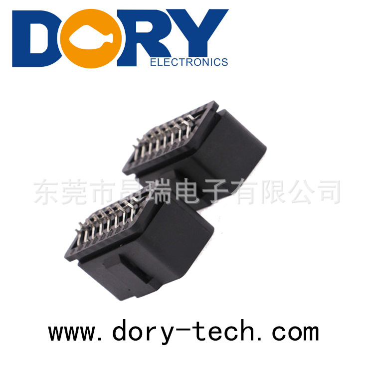 OBD2 16P夹板式公头OBD2公座镀镍夹PCB板 OBD16P公头汽车诊断插头-阿里巴巴