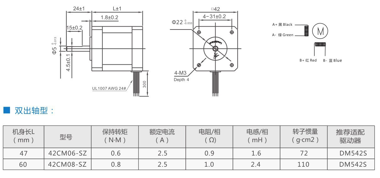 步进电机42CM04深圳雷赛42电动马达批发机械设备变频大功率高效-阿里巴巴